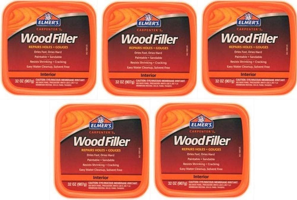 Elmer's E842L Carpenter's Interior Wood Filler; 32 Ounce; Ideal for ...