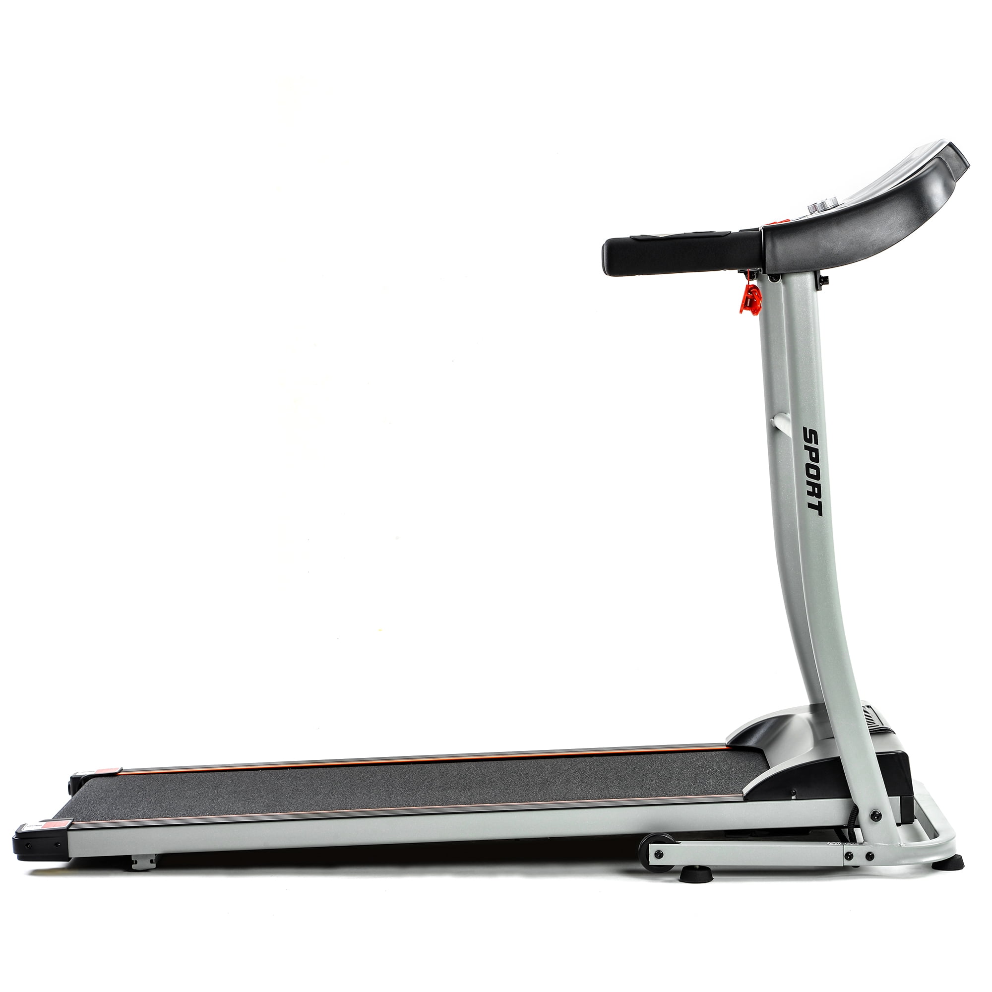 Folding Treadmills for Small Spaces, with Safety Lock and Moving Roller ...