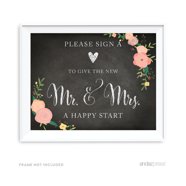 Water Rustic Wood Wedding Party Signs - Walmart.com