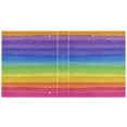 3 Ring Binder with Flattened Metal Clip 1.5" Round Rings Binder ...