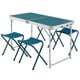 Decathlon Quechua, Camping Folding Table, 4 chairs, Blue - Walmart.com