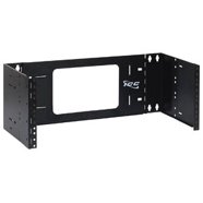 NavePoint 4U Vertical Rack Rail Pair DIY Kit with Hardware, Black ...