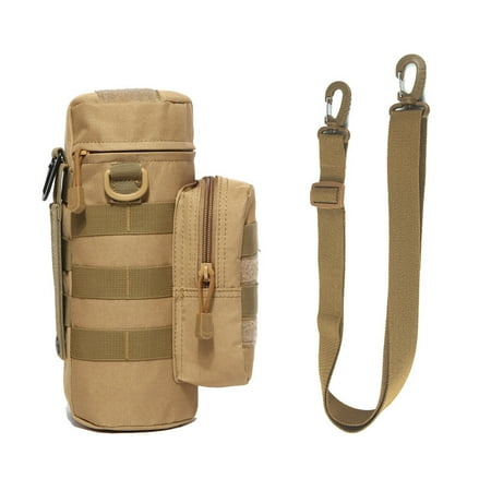 Goriertaly Water Bottle Nylon Bag Backpacking Hunting Zipper Closure ...