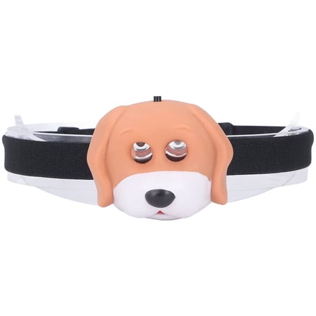 LED Headlight Cute Cartoon Dog Animal Headlamp 2 Modes Portable Kids ...