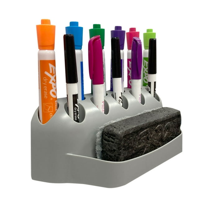 Storage Theory Marker Holder Holds 11 Markers and 1 Eraser - Peel and ...