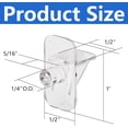 50 Pcs Clear Plastic Cabinet Shelf Holders - 1/4 Inch Pegs for Kitchen ...