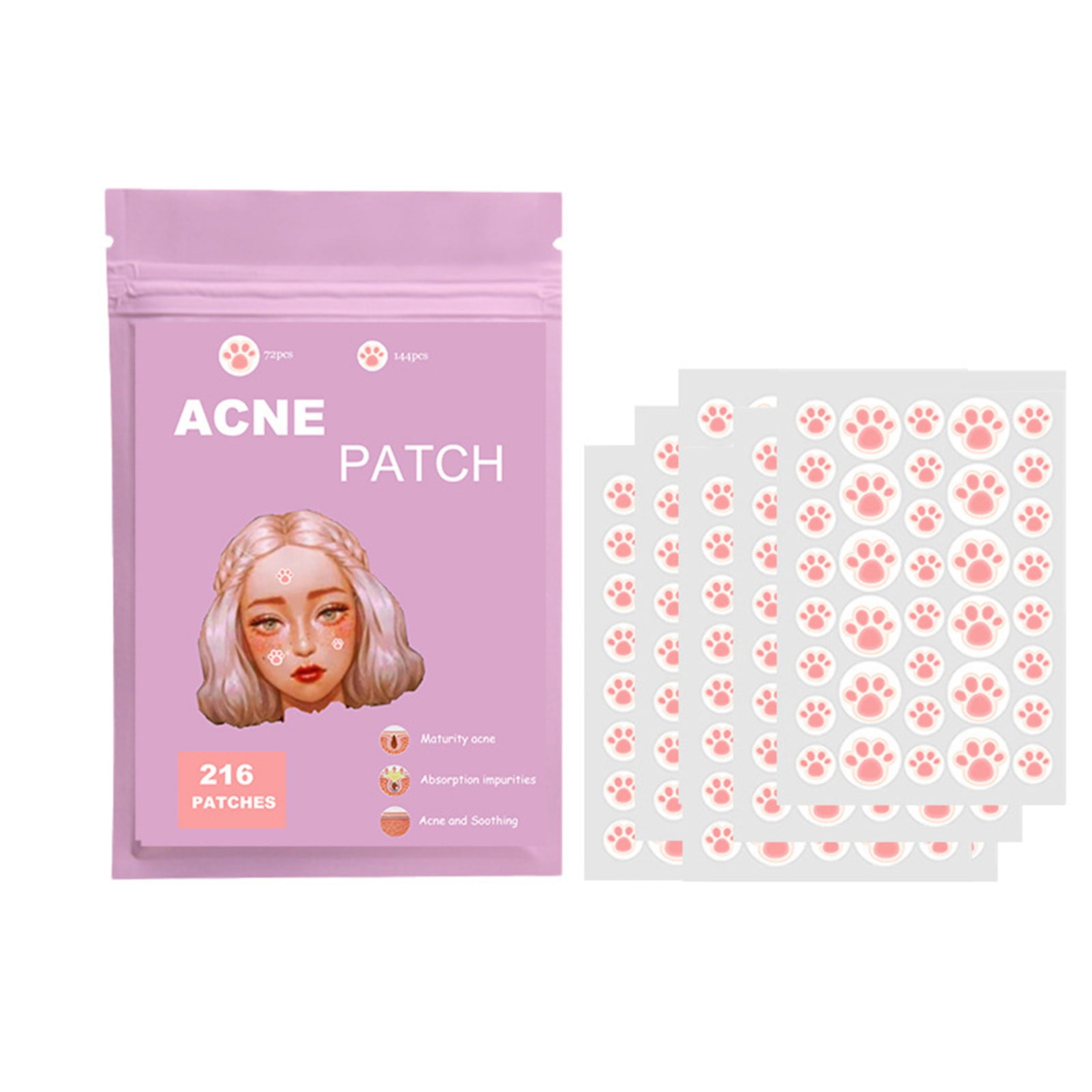 Parches para el acné con pasta de cúrcuma de gran capacidad, parches ...