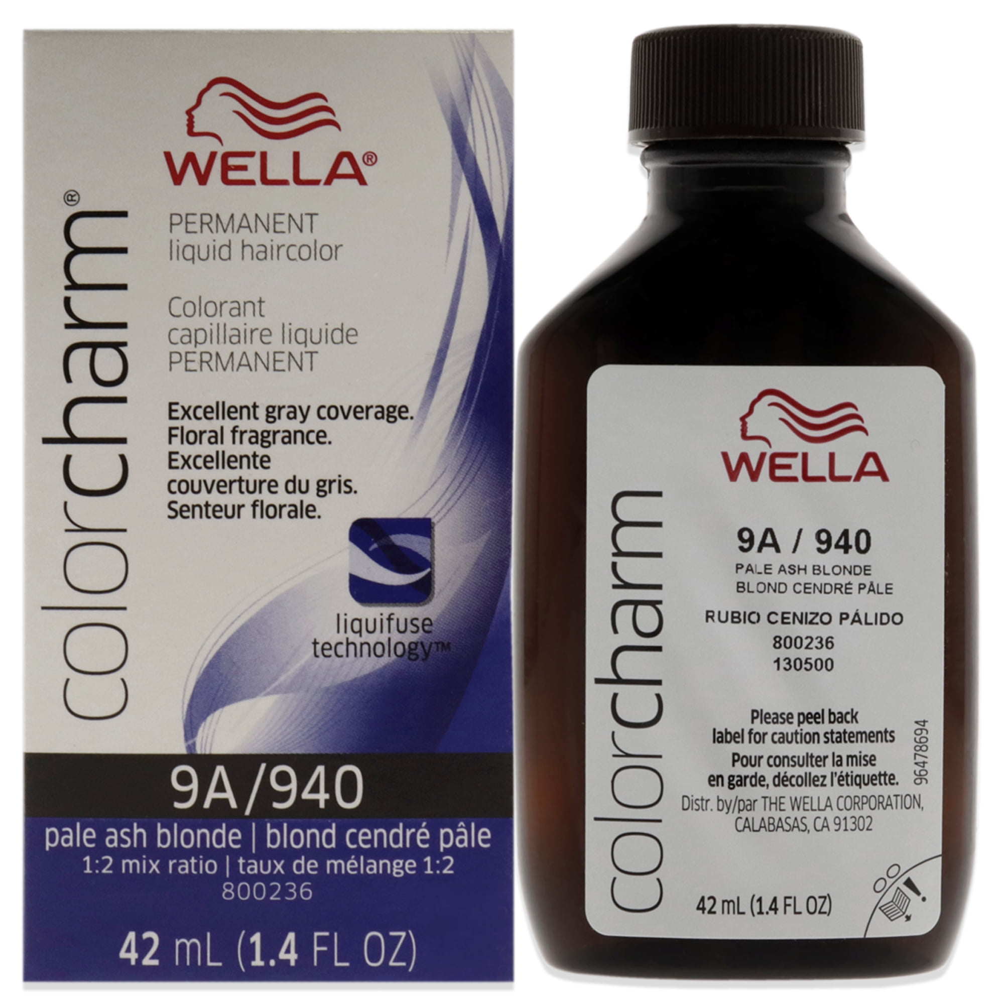 Tinte líquido permanente para cabello Wella Color Charm 940 9A Rubio ...