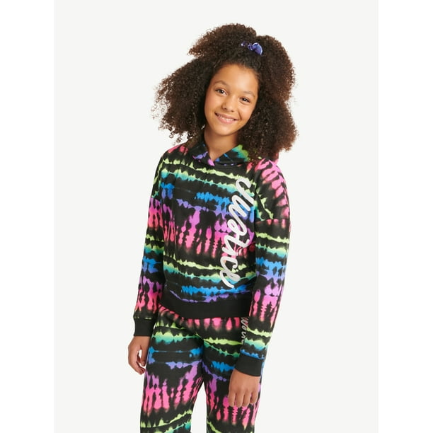 Justice Girls Everyday Faves Fleece Hoodie Sweatshirt, Sizes 5-18 ...
