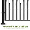 Qiysamall 2pcs Column Wrap For Porch Railing Post Cap Fence Post Sleeve ...