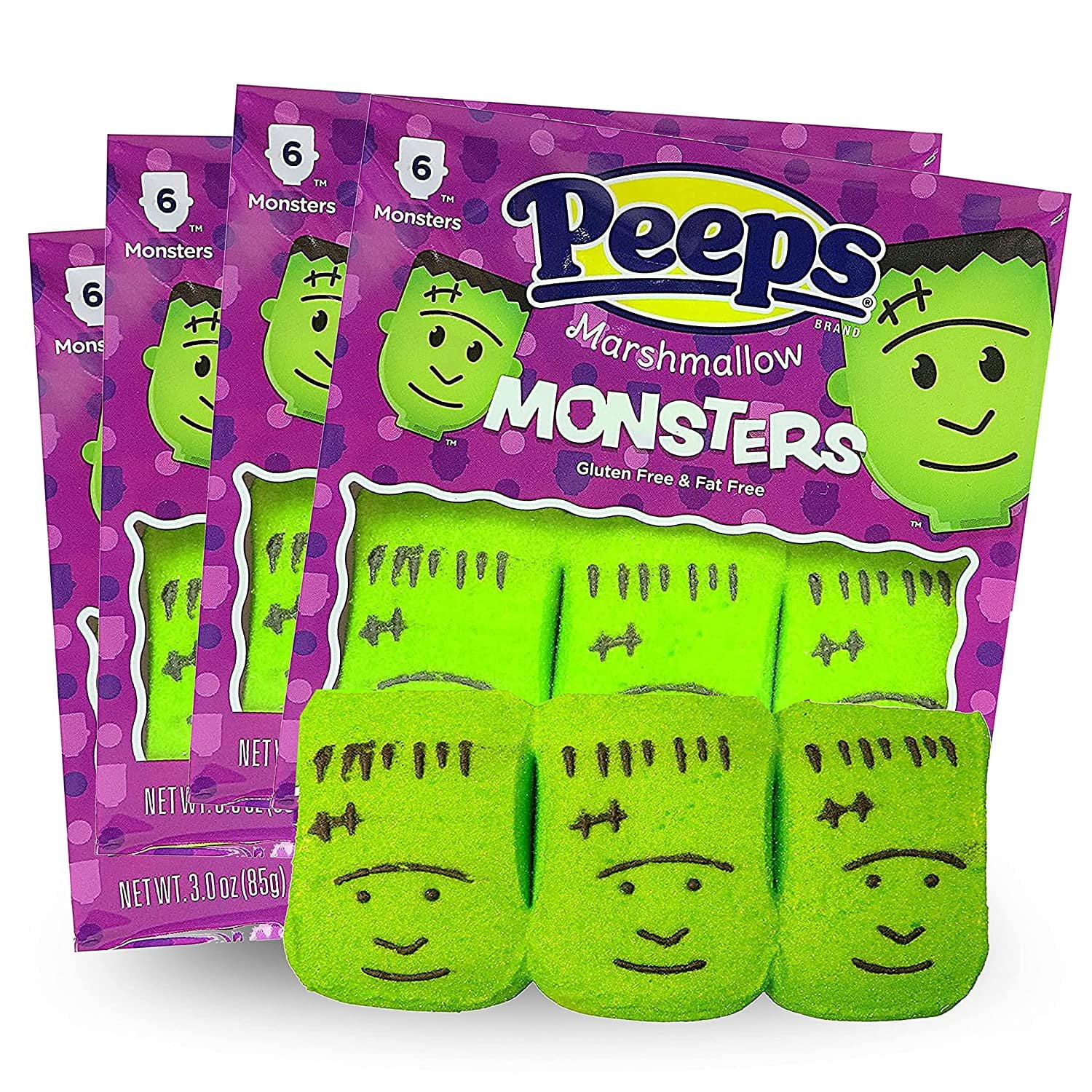 Halloween Peeps Candy Bundle - 4 Pack of Marshmallow Peep's - Perfect ...