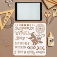 Elements Stencil for Painting 11.8x11.8 Inch Reusable Blessed Be s Brew ...