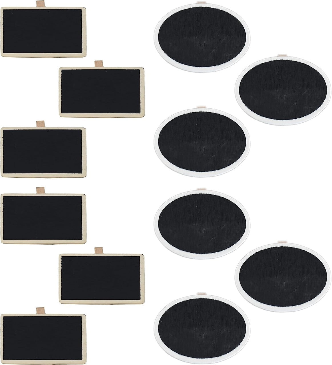 Set of 12 Chalkboard Clips in Square and Round Designs - Great for ...
