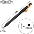 10 Pack Heavy Duty Aluminum Tent Stakes with Reflective Pull Ropes ...