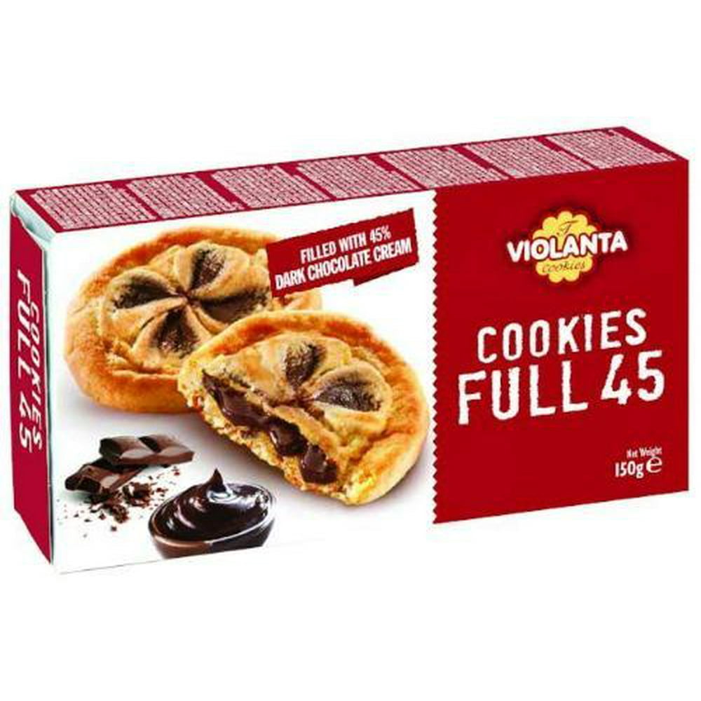 Cookies Full 45, Dark Chocolate (Violanta) 150g - Walmart.com - Walmart.com