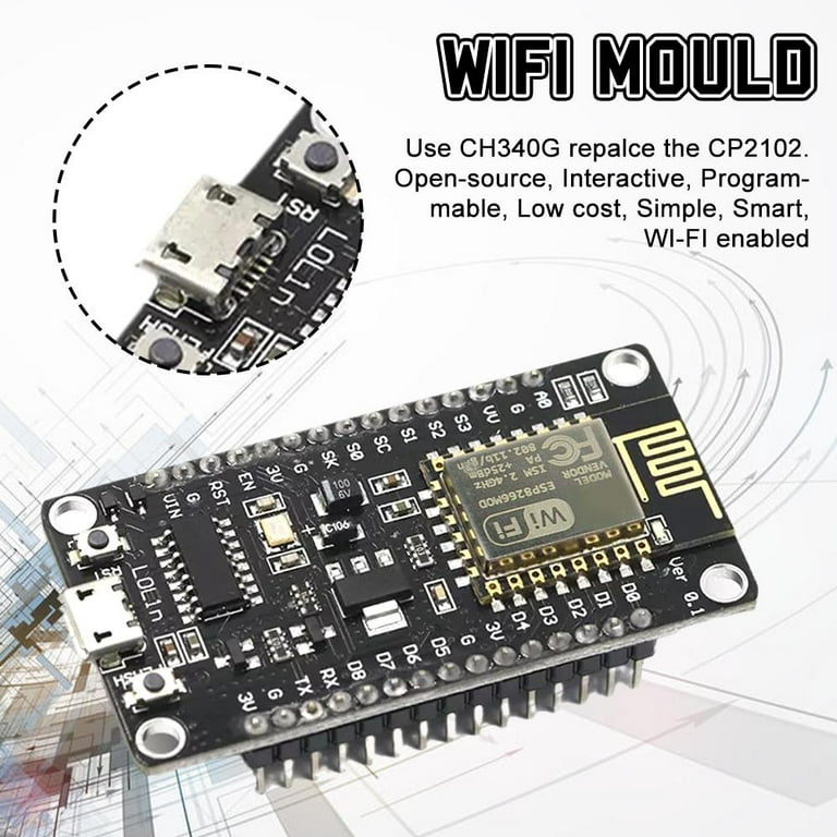 Nodemcu Esp8266 Esp12e Ch340g Wifi Network Development