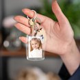 BESTYASH 100Pcs Transparent Blank Photo Frame Key Holder DIY Split Ring ...