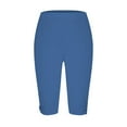 Capri Leggings For Women Knee Length Capri Leggings Summer Cropped