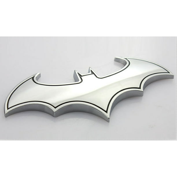 Puloru 3D Chrome Metal Bat Auto Logo Car Sticker Batman Badge Emblem ...
