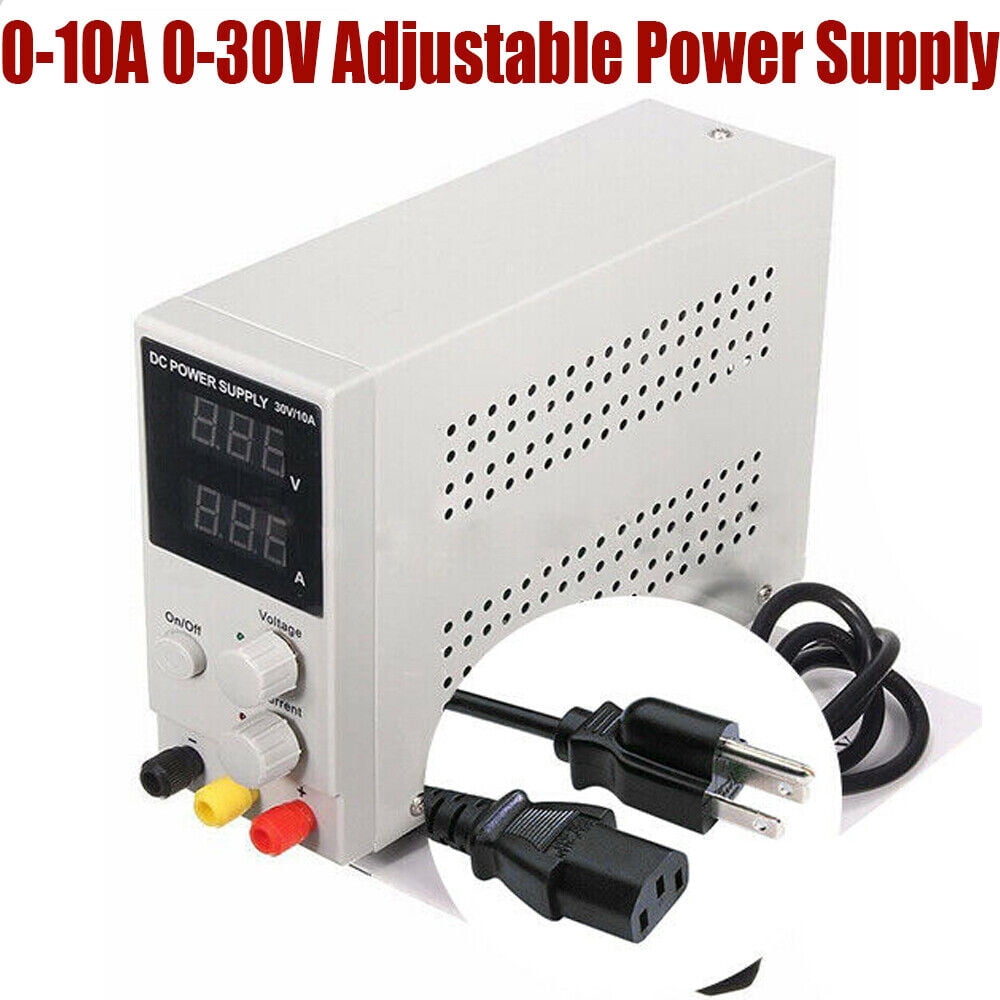 Lab DC Power Supply 0-30V 0-10A Adjustable Variable Switching Bench ...