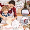Large 24" x 16" Silicone Baking Mat | Non-Slip Pastry & Dough Mat with ...