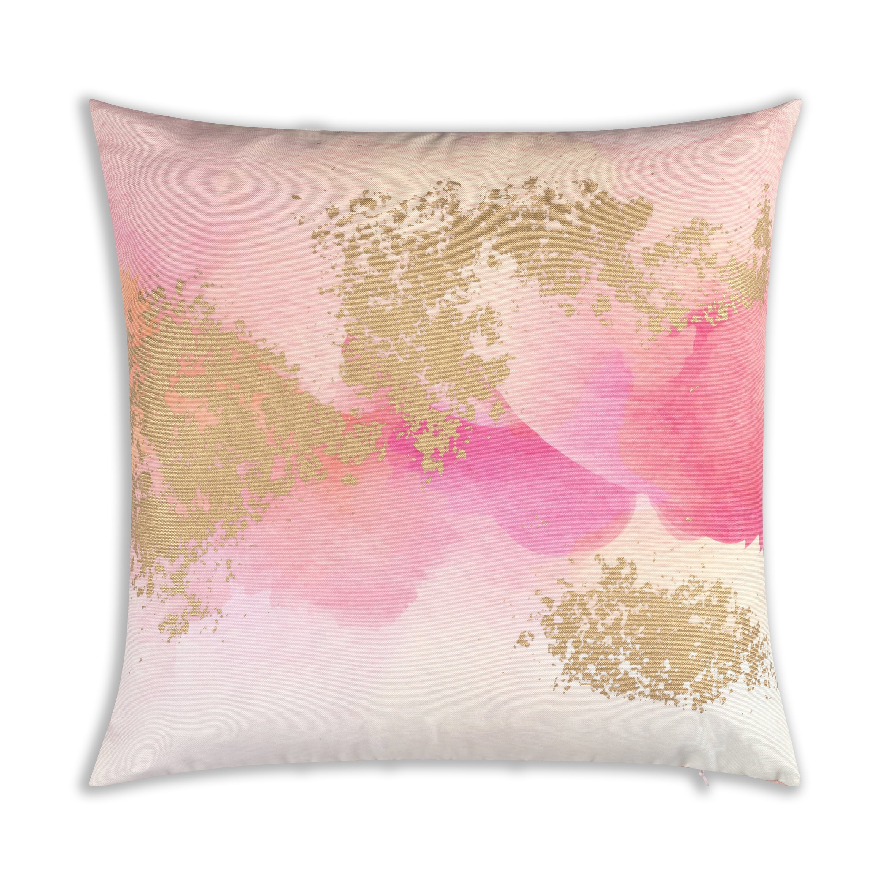 Kira Pink and Gold Outdoor Pillow - Walmart.com