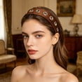 Aellinatey Elegant Wide Band Hair Accessory Hair Hoop Featuring Metal ...