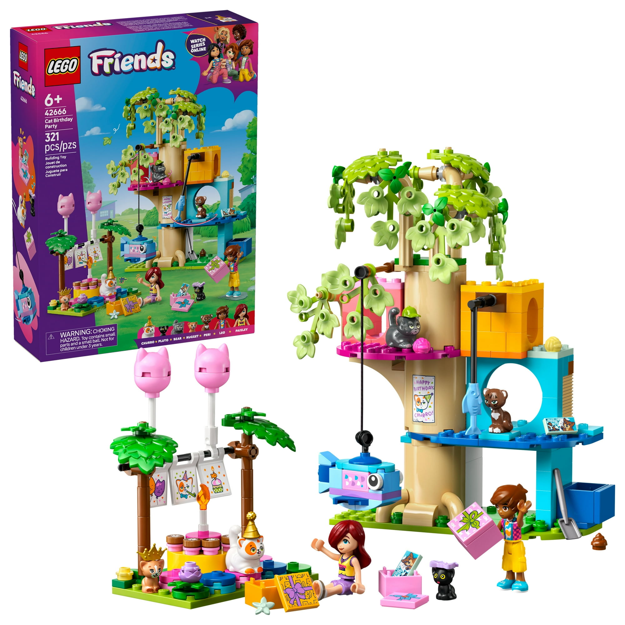 Click here for Lego Friends Cat Birthday Party & Tree House Build... prices