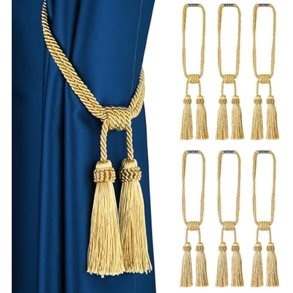 Click here for W3lian Magnetic Curtain Tiebacks Tassel Curtain Ti... prices