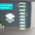 Shoe Rack Organizer, iMounTEK 9 Tier Vertical Shoe Rack for Small ...