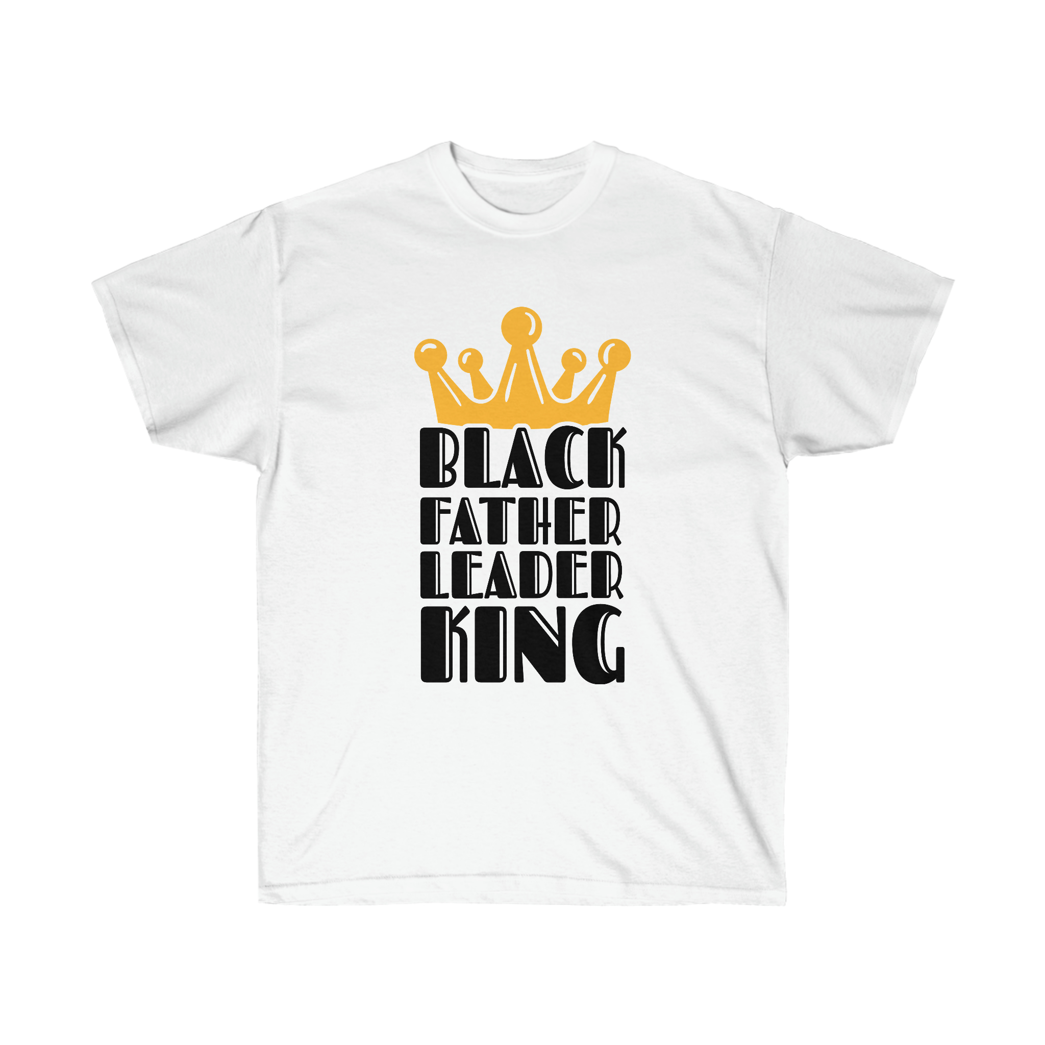 Black Father Leader King Tee - Walmart.com