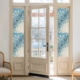 Blue Gradient Mosaic Window Privacy Film, Grid Abstract Color Block ...
