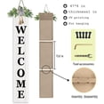 Outdoor Welcome Sign for Front Door, 47"x8" Large Rustic Farmhouse Wood ...