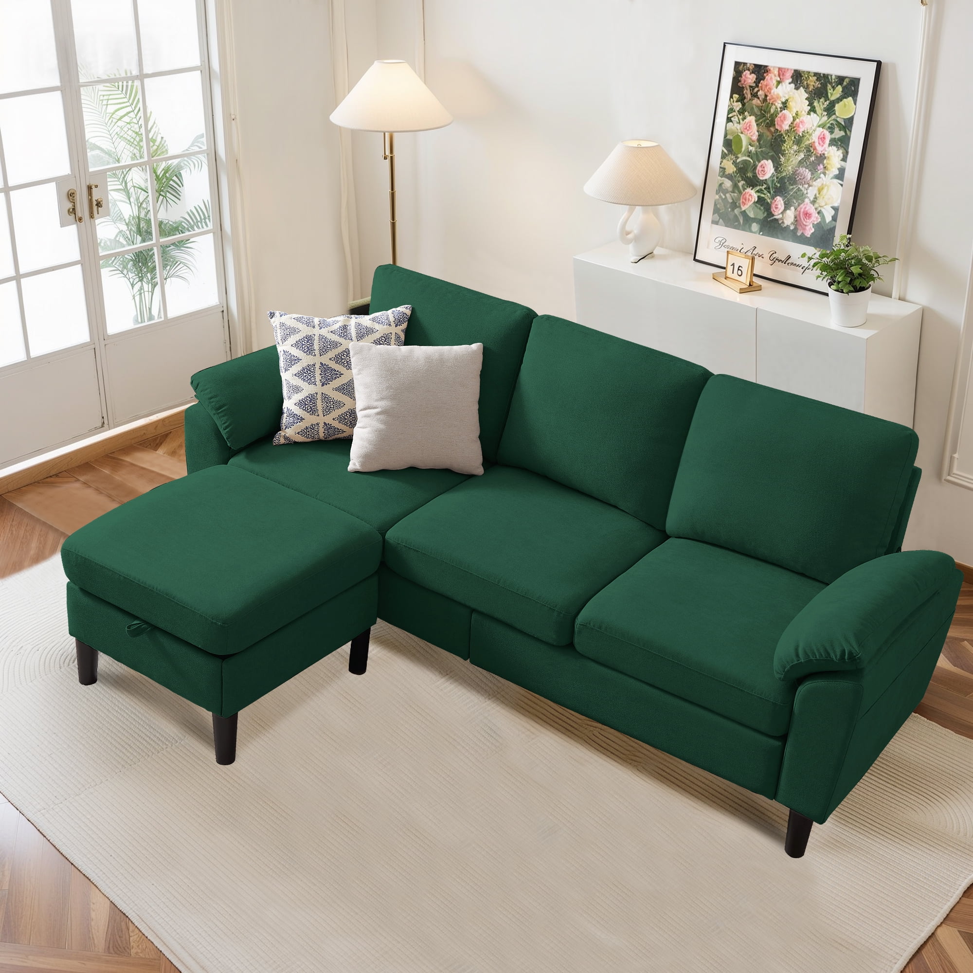 Click here for Pingliang Home 80 Sectional Sofa Couch l Shaped 3... prices