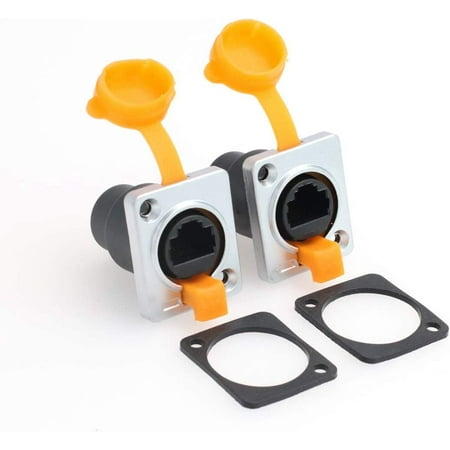 SZRMCC RJ45 Panel Mount Connector Cat5e RJ45 Ethernet Female LAN Module ...