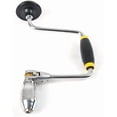 Swing Bit Brace with 4 Jaw Chuck, 12in Hand Crank Drill for Woodworking ...