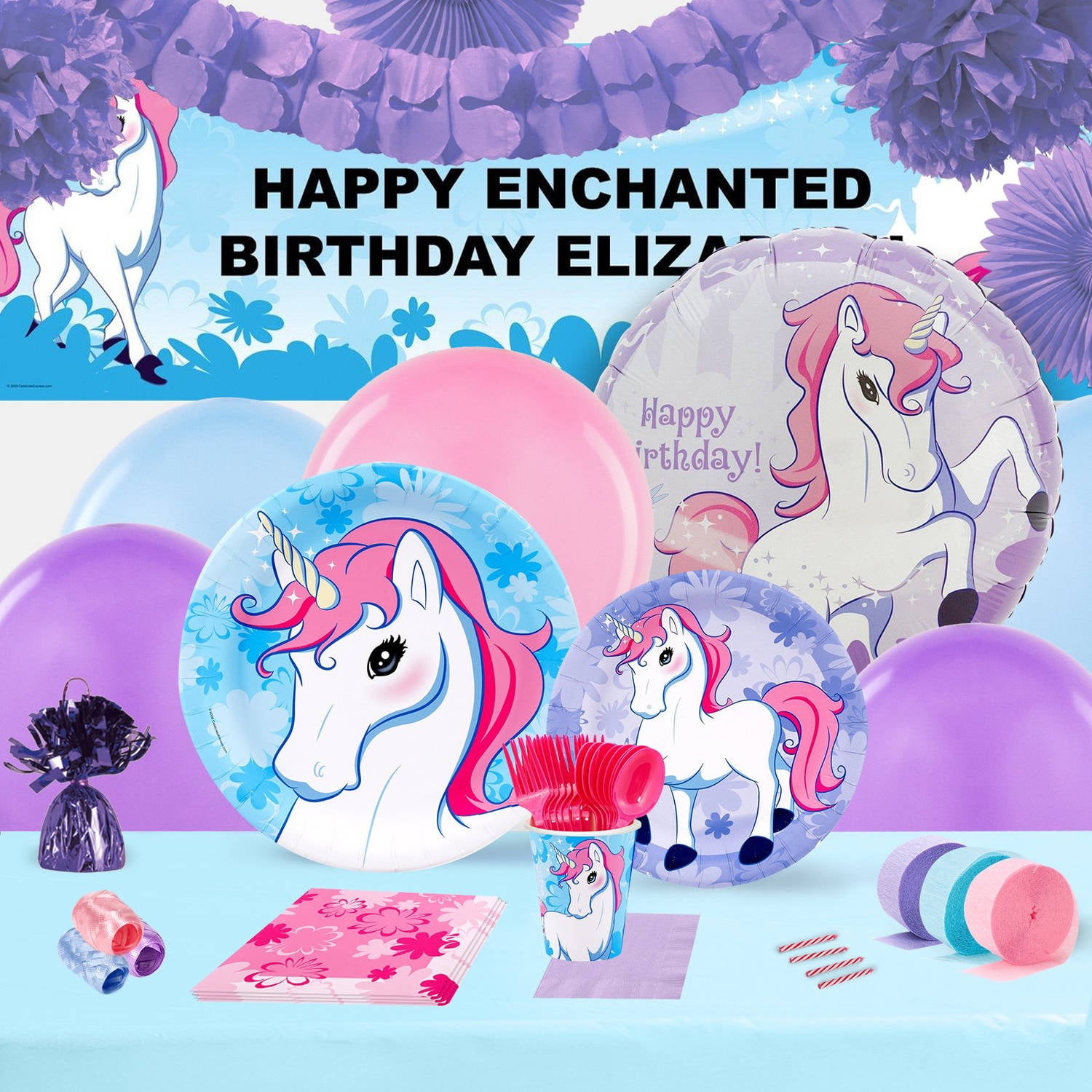 Enchanted Unicorn Party Complete Kit For 16 Walmart Walmart enchanted-unicorn-party-complete-kit-for-16-walmart-walmart