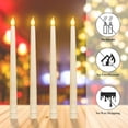 FAEFTY 6 Pcs Led Flameless Taper Candles Flickering Battery Operated 4D ...