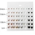 AkoaDa Fashion Earring Set, 30 Pairs, Round Ball Crystal Studs ...