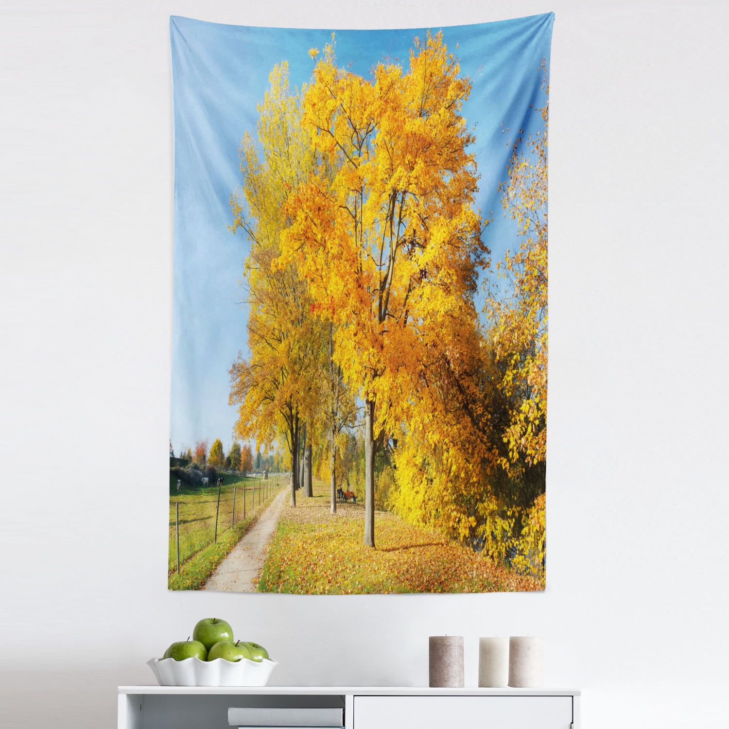 Fall Tapestry, Maple Trees in the Rural Countryside Natural Landscape ...