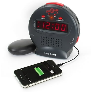 Free Shipping! Sonic Alert - Glow Baseball Alarm Clock, Digital Display ...