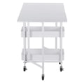 Kensington Utility Folding Wheels Flat Top Collapsible Table Rolling ...