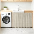 Beige Solid Cabinet Curtains 11" W x 13" L Minimalist Cloth Cream Khaki ...