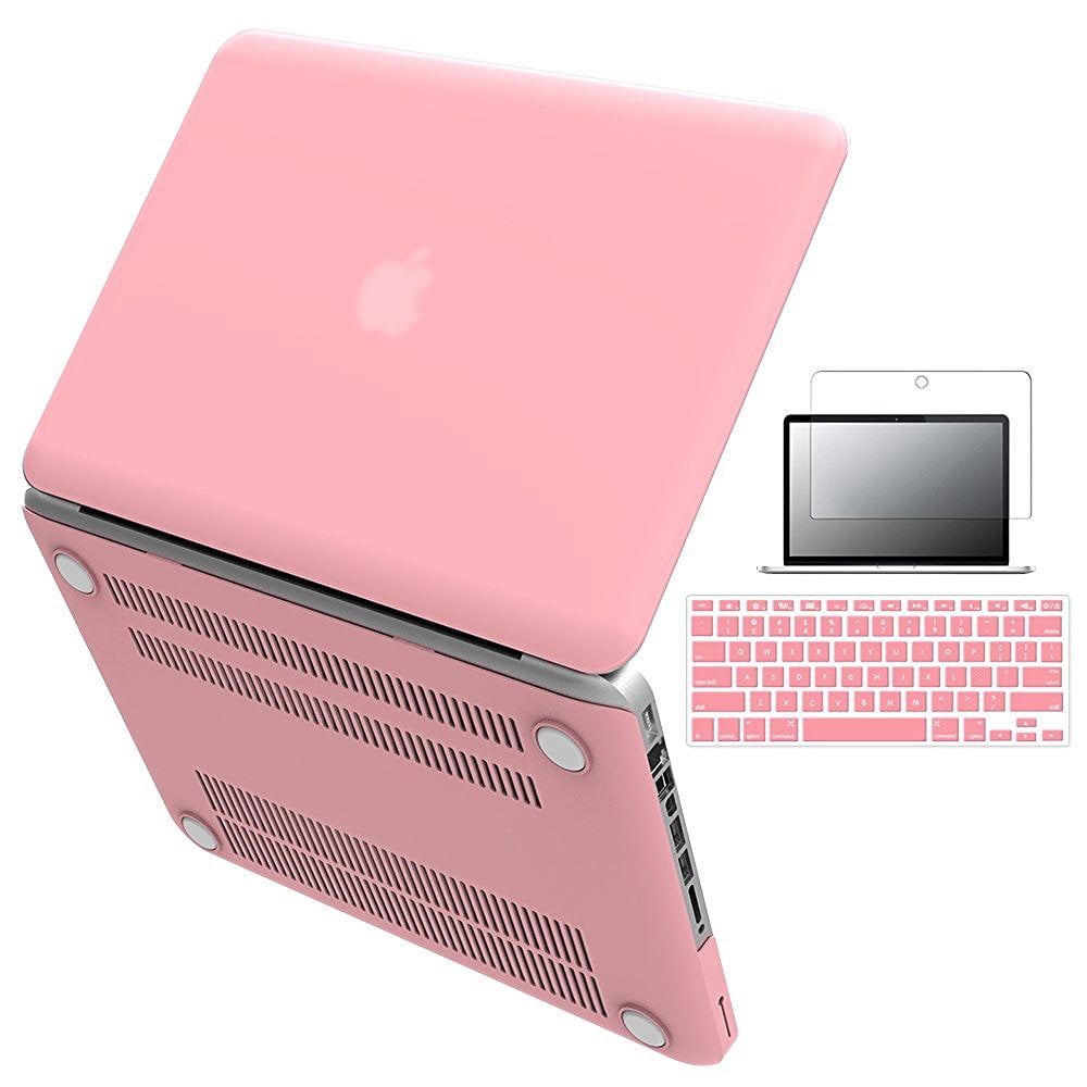 iBenzer - 3 in 1 Macbook Pro 13" Soft-Skin Plastic Hard Case Cover ...