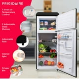 Frigidaire 7.5 Cu. Ft. Top Freezer Refrigerator in BLACK, Rounded ...