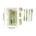 7-Piece Pastel Plastic Study Supply Kit, Complete Daily Writing Tool ...