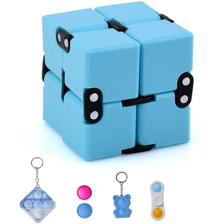 Infinity Cube Fidget Toy Hand Grip Squeeze Grab Snap Simple Sensory ...
