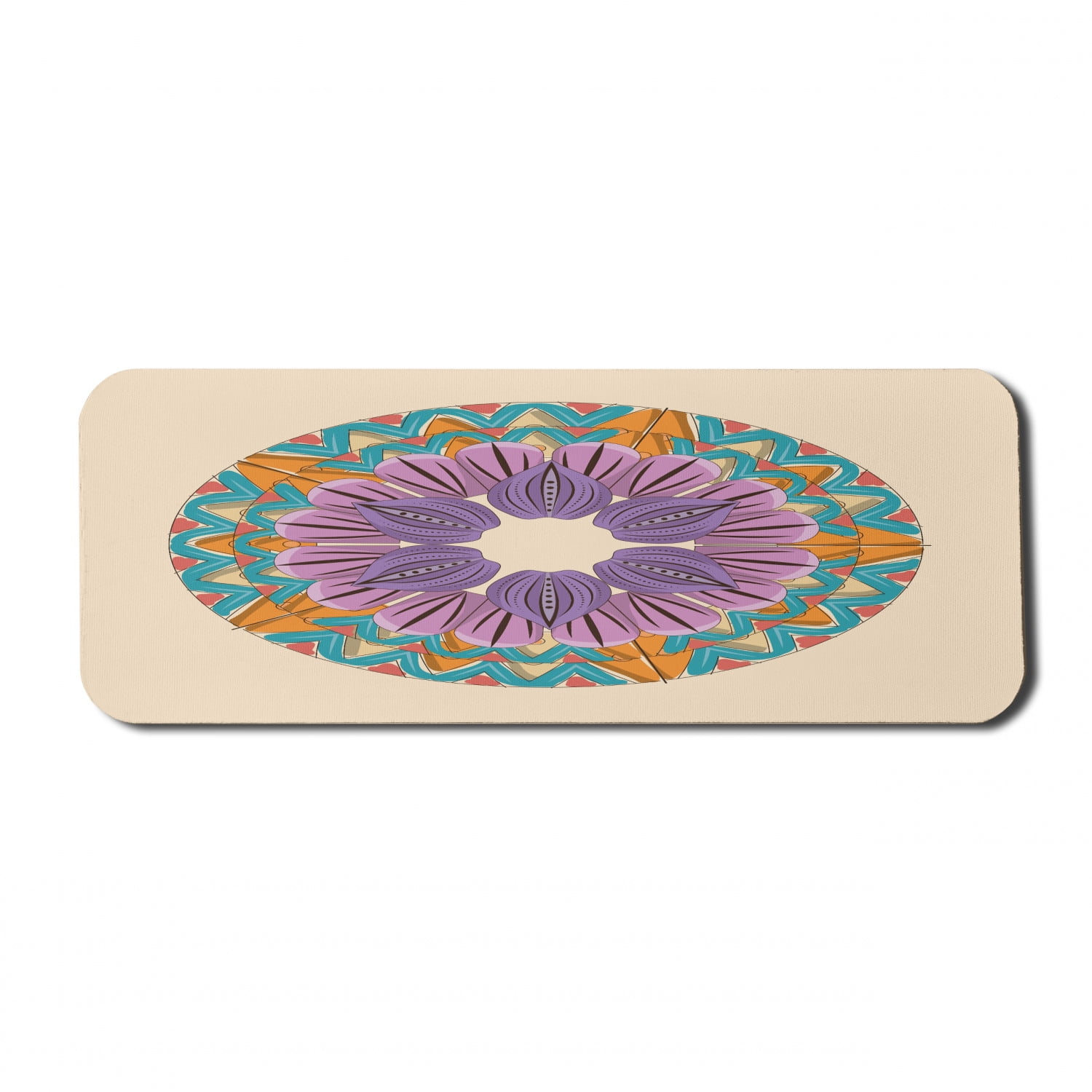 Mandala Computer Mouse Pad, Mandala Art Design with Rotating Zigzags ...