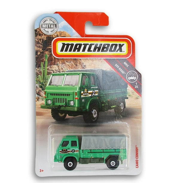 Matchbox MBX Green Camo Convoy Diecast Car 1:64 Scale Vehicle - Off ...