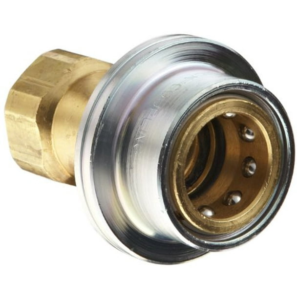 Dixon B16-800S Solid Brass Steam Quick Disconnect Boss Fitting, Poppet ...